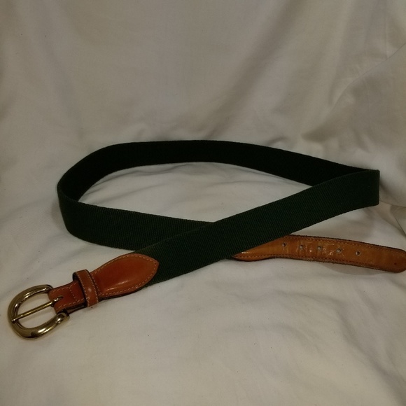 Trafalgar | Accessories | B8 74 Trafalgar Green Leather Web Belt Bogo 2 ...